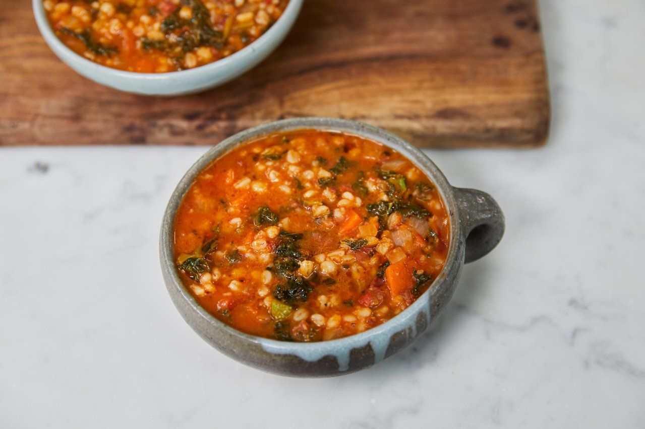 Pearl barley & chorizo soup | Jamie Oliver recipes