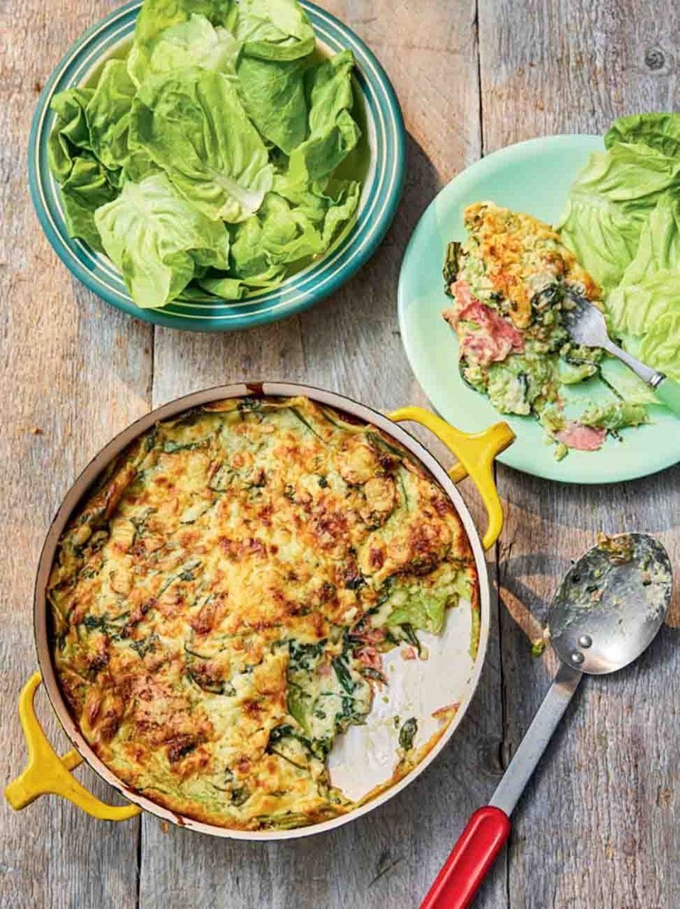 Green pancake stack | Buddy Oliver recipes