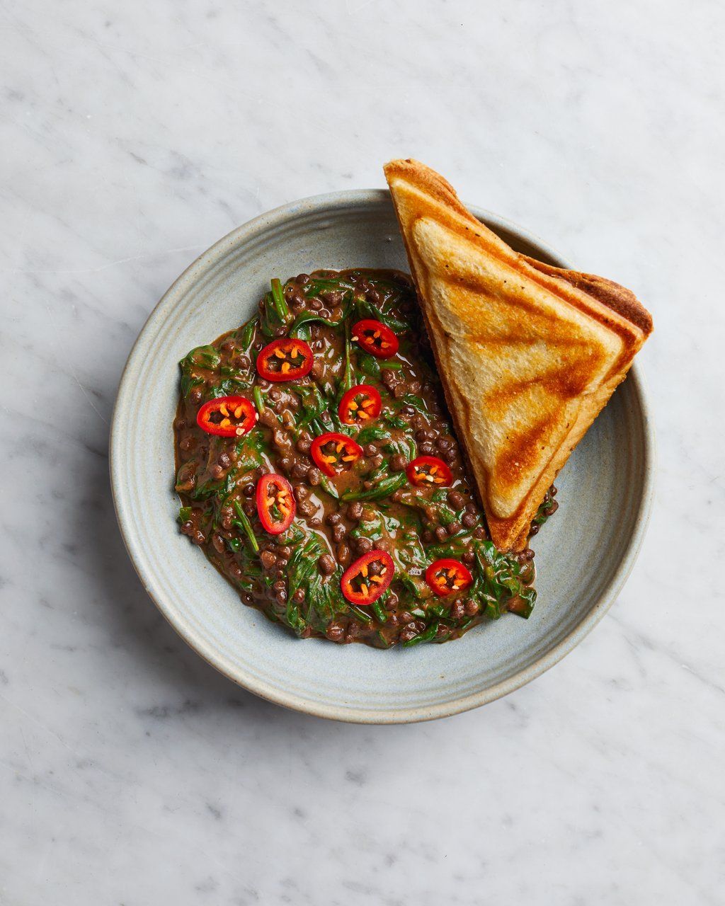 Spinach daal with peshwari toasties | Jamie Oliver recipes
