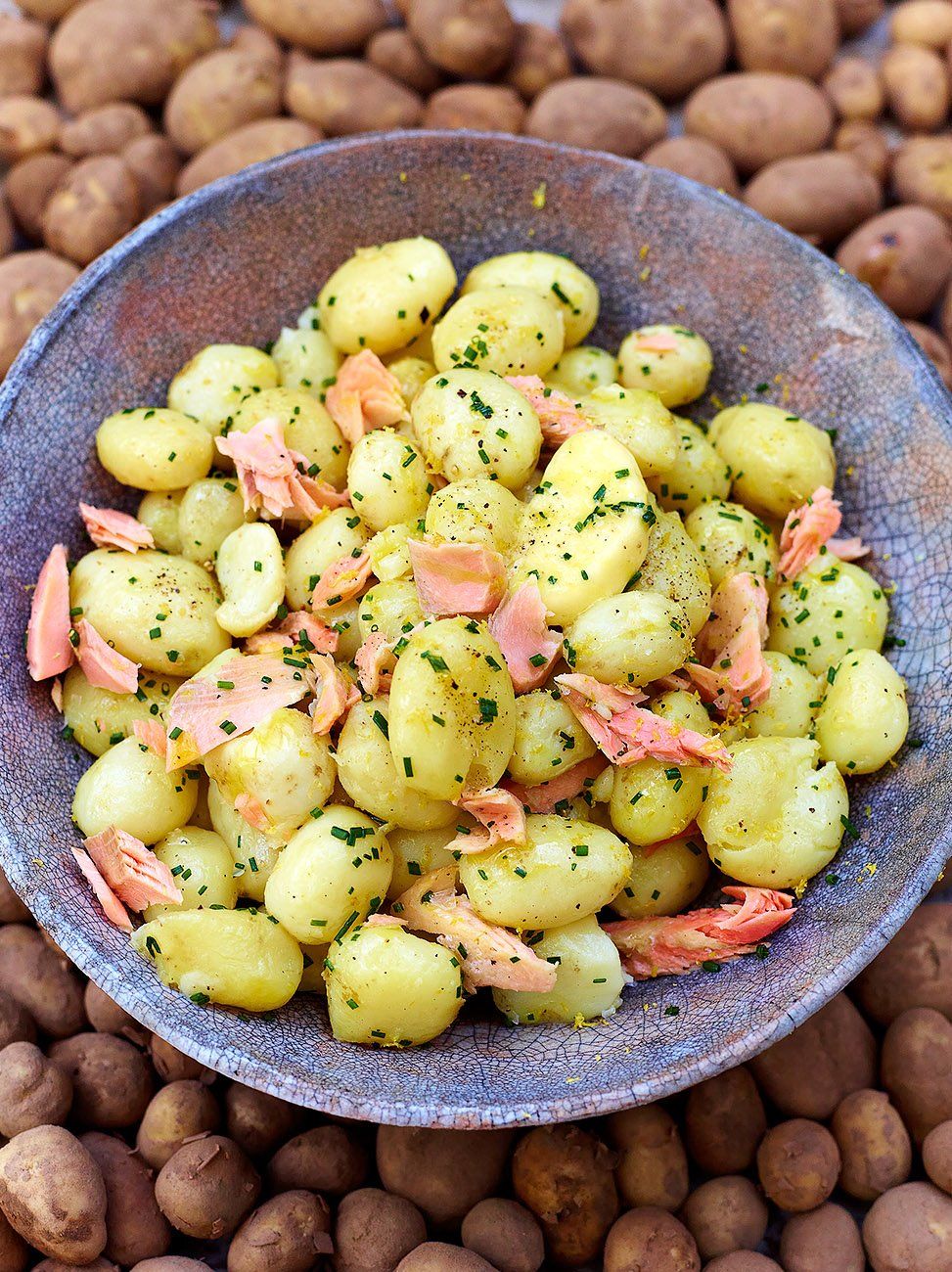 New potatoes & trout | Fish recipes | Jamie magazine recipes