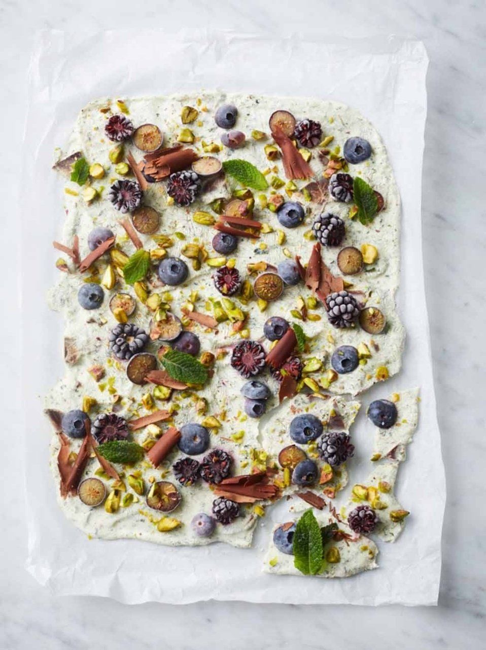 Mint chocolate chip yoghurt bark | Jamie Oliver recipes
