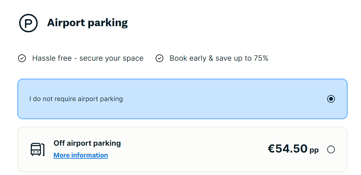 How do I add airport parking to my booking? - loveholidays FAQs