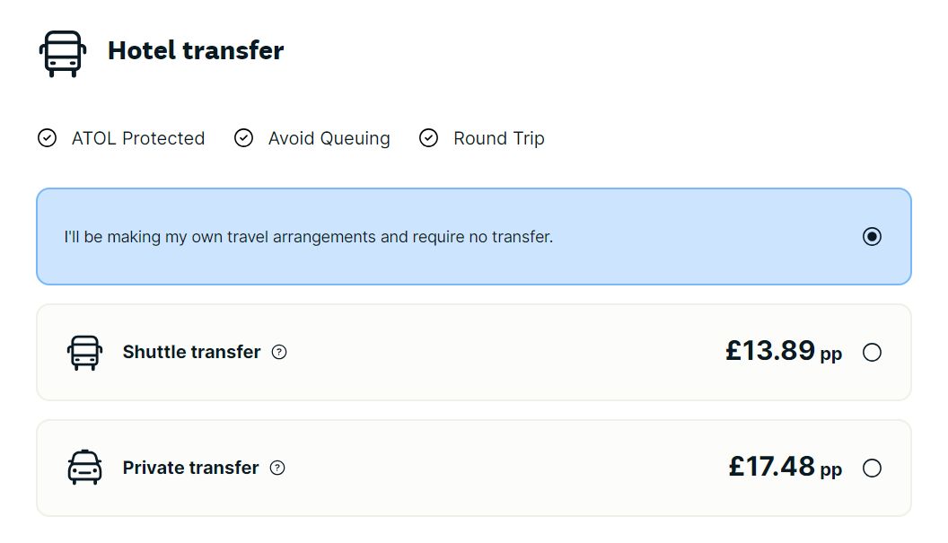 How do I book a transfer? - loveholidays FAQs