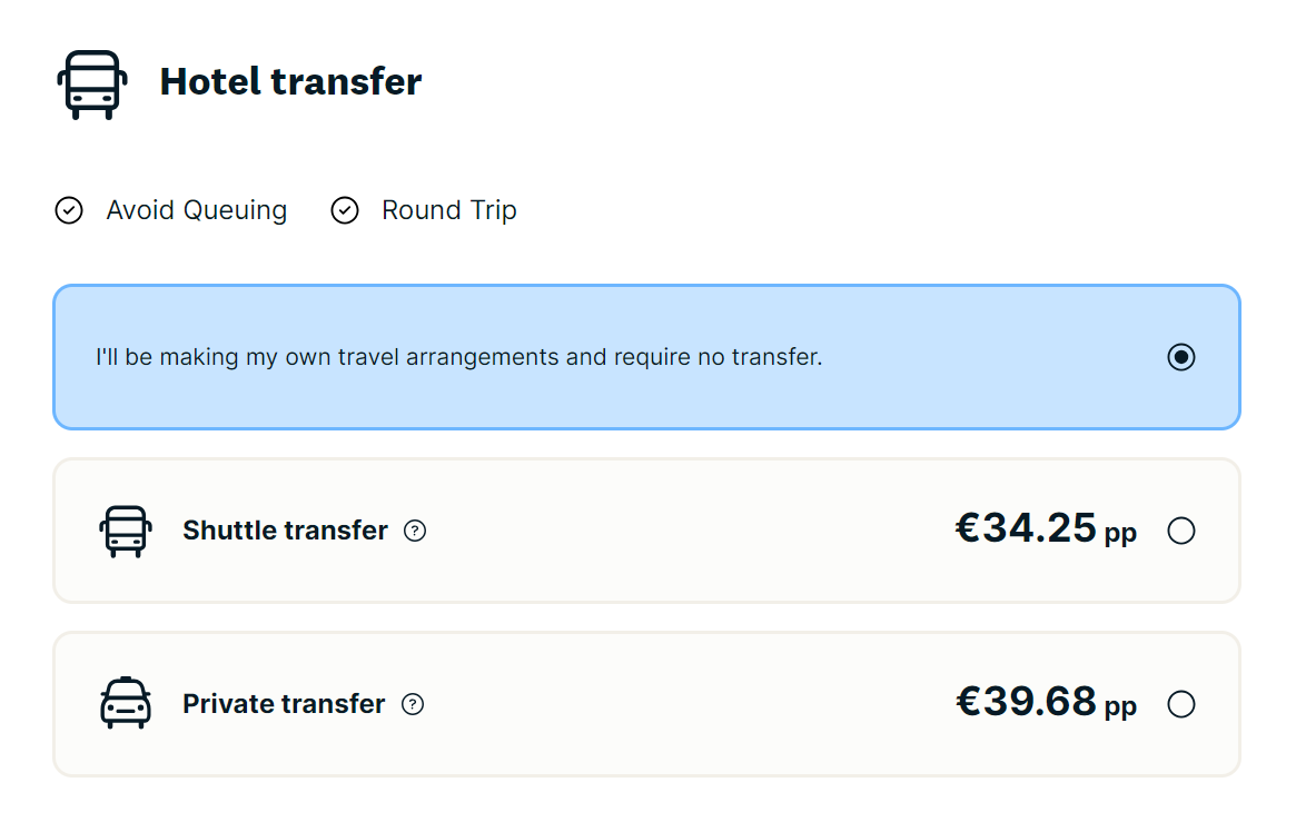 How do I book a transfer? - loveholidays FAQs