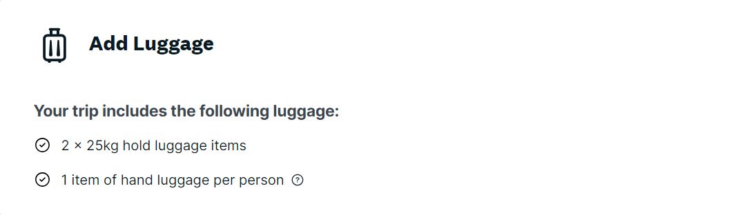Is luggage included in the price of my holiday? - loveholidays FAQs