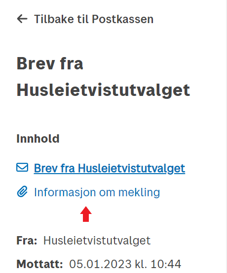 Slik åpner du digitale brev fra oss · Husleietvistutvalget