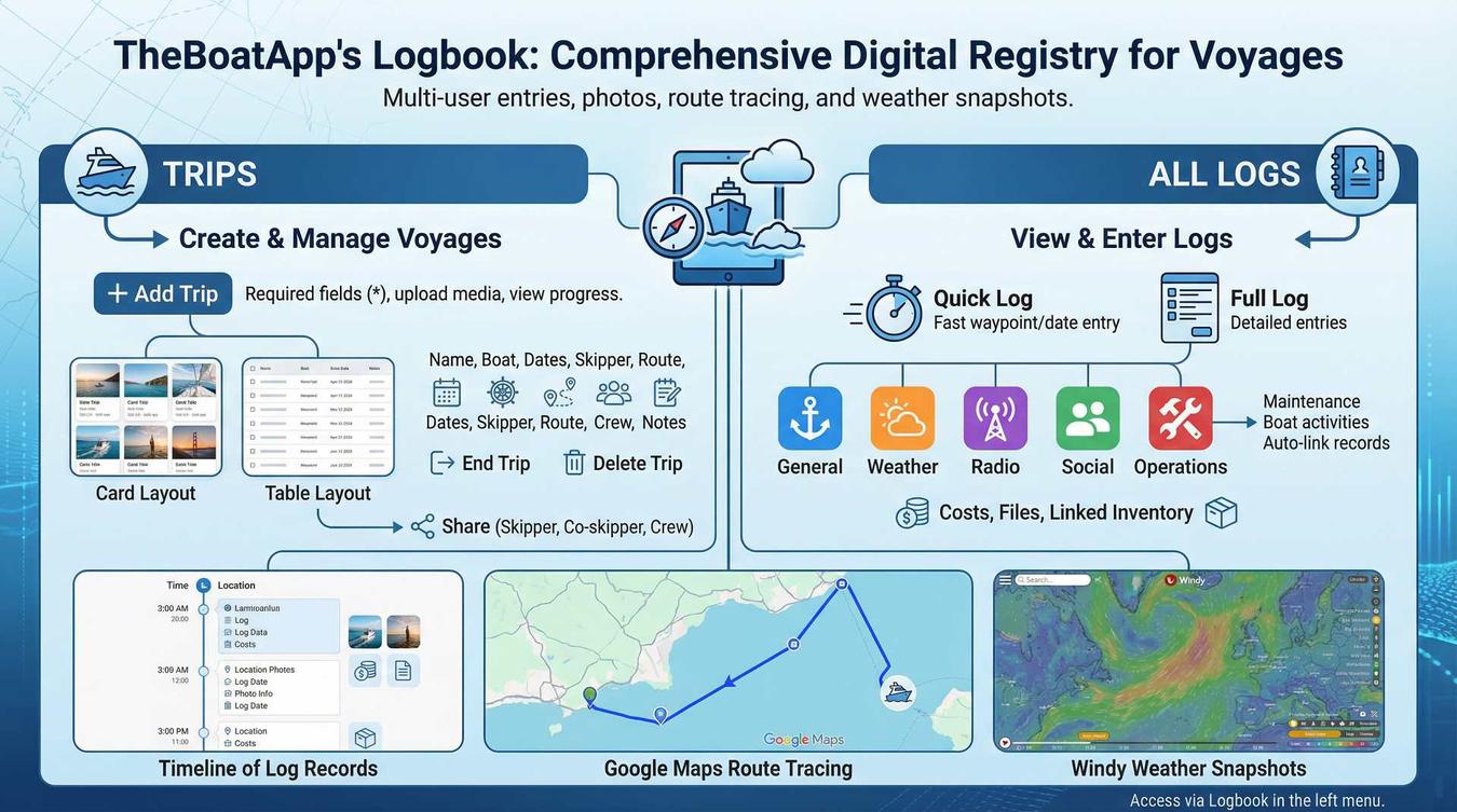 Logbook -- TheBoatApp
