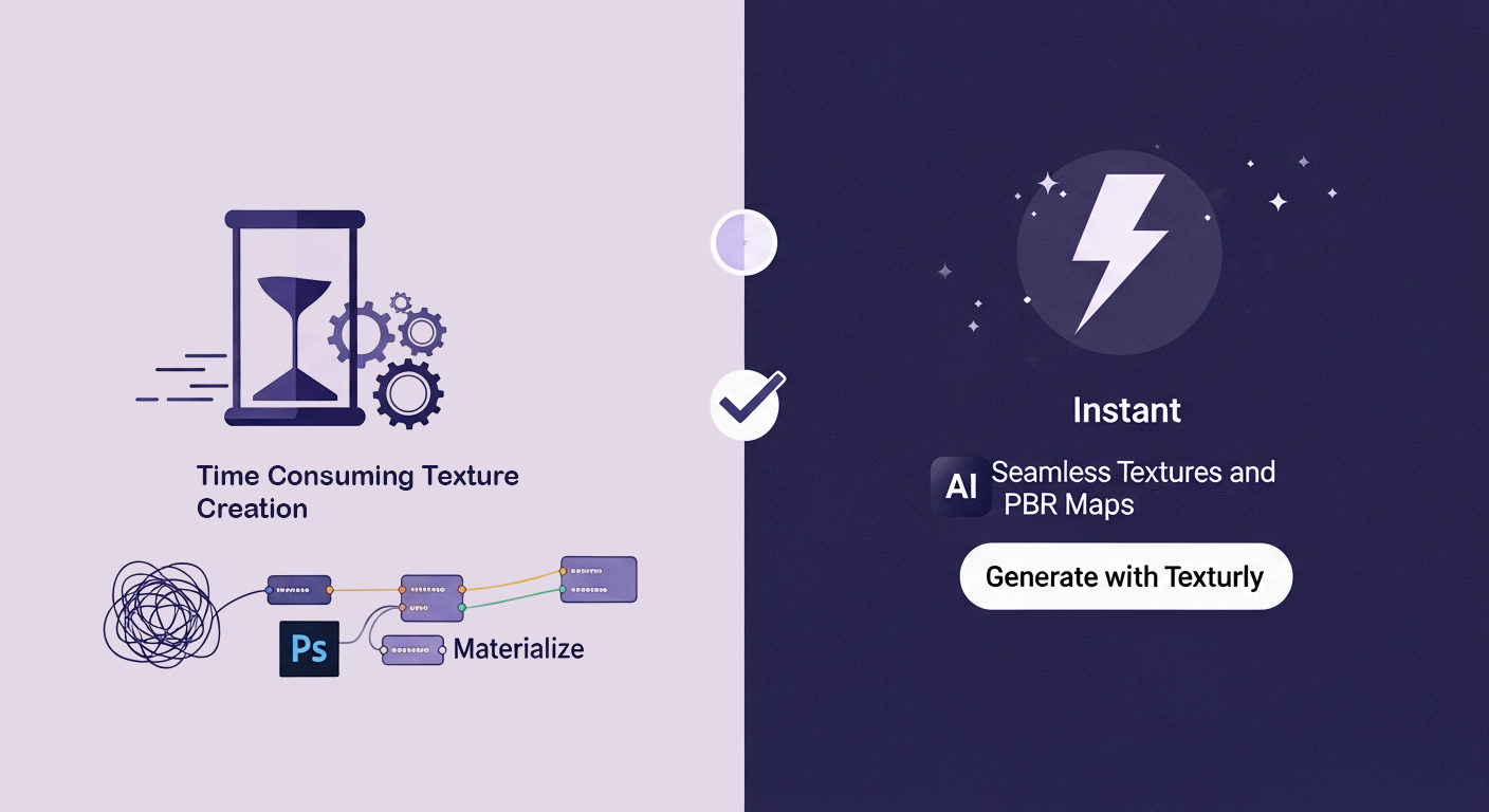 From Hours to Minutes: Texturly vs Photoshop & Materialize for Texture ...