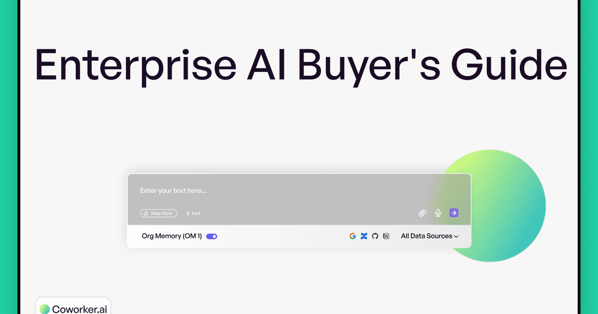 Enterprise AI Platform Buyer's Guide [2026] | Coworker AI