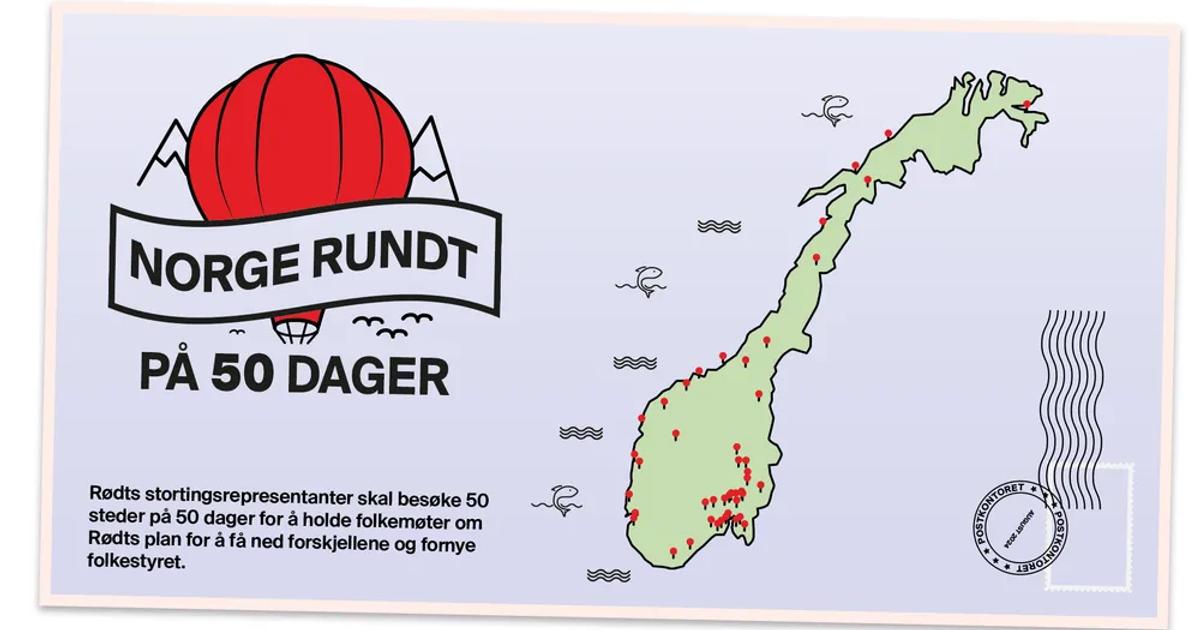 Norge rundt på 50 dager