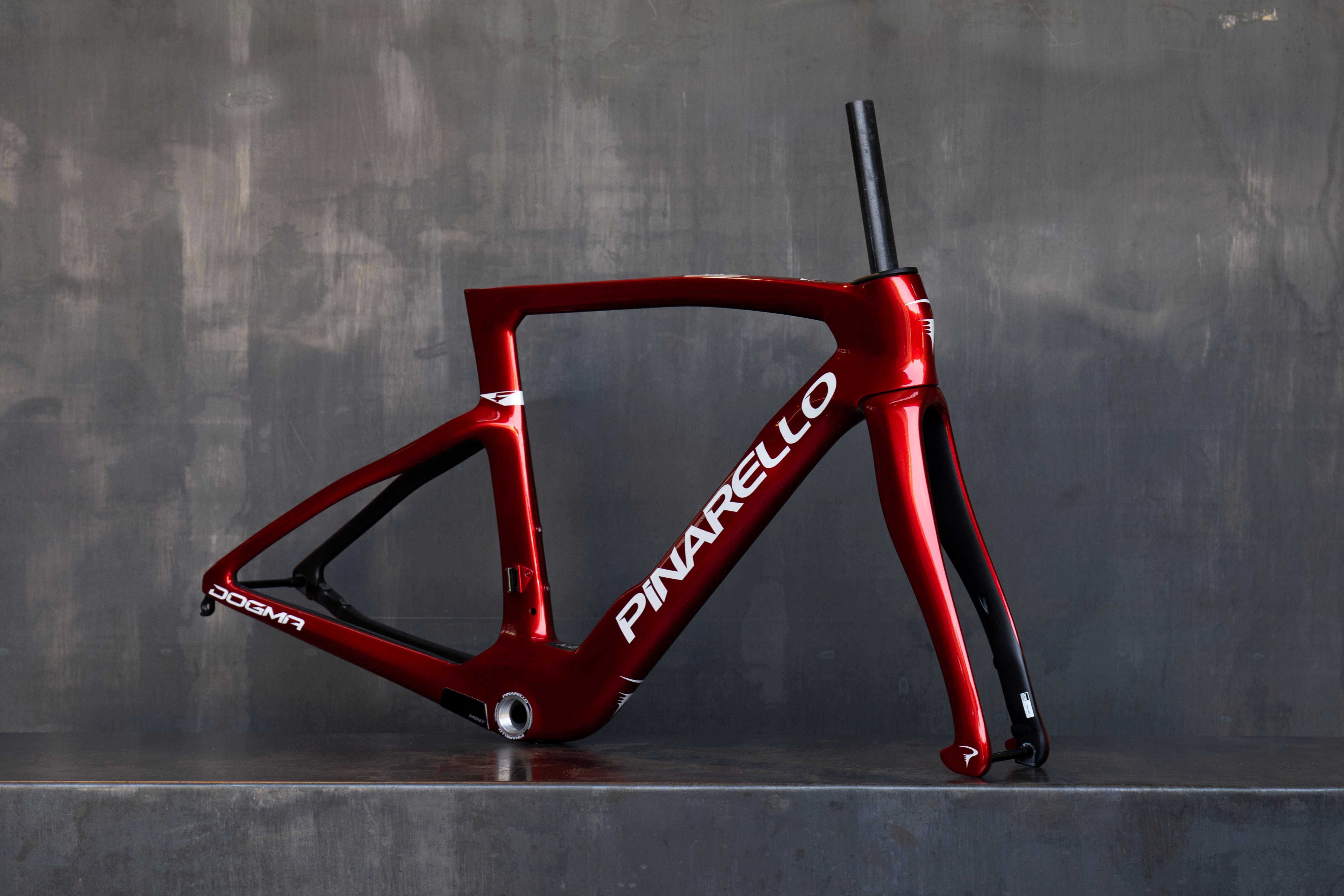 Starry Red Pinarello Dogma F frameset size 465