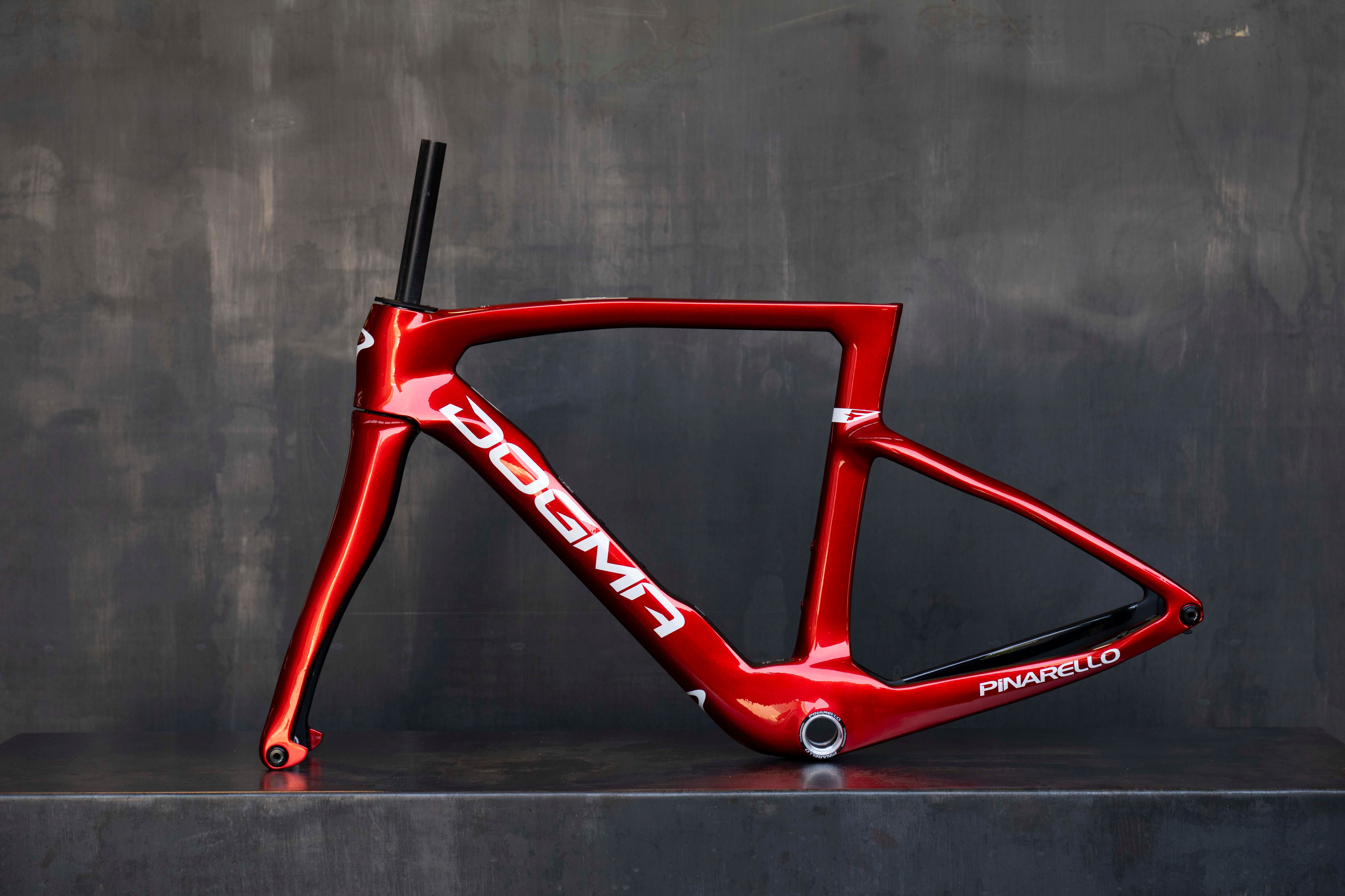 Starry Red Pinarello Dogma F frameset size 465