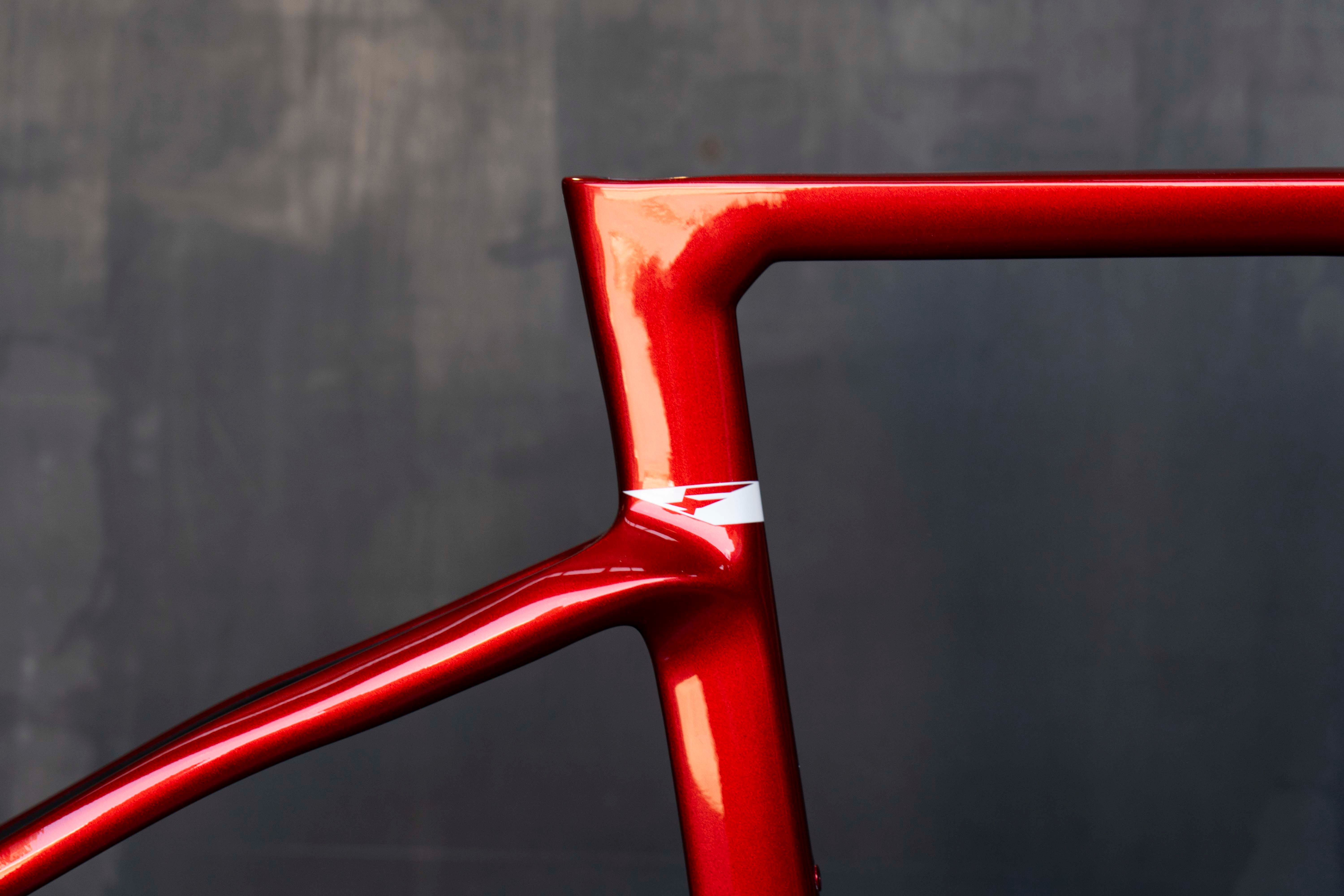 Starry Red Pinarello Dogma F frameset size 465