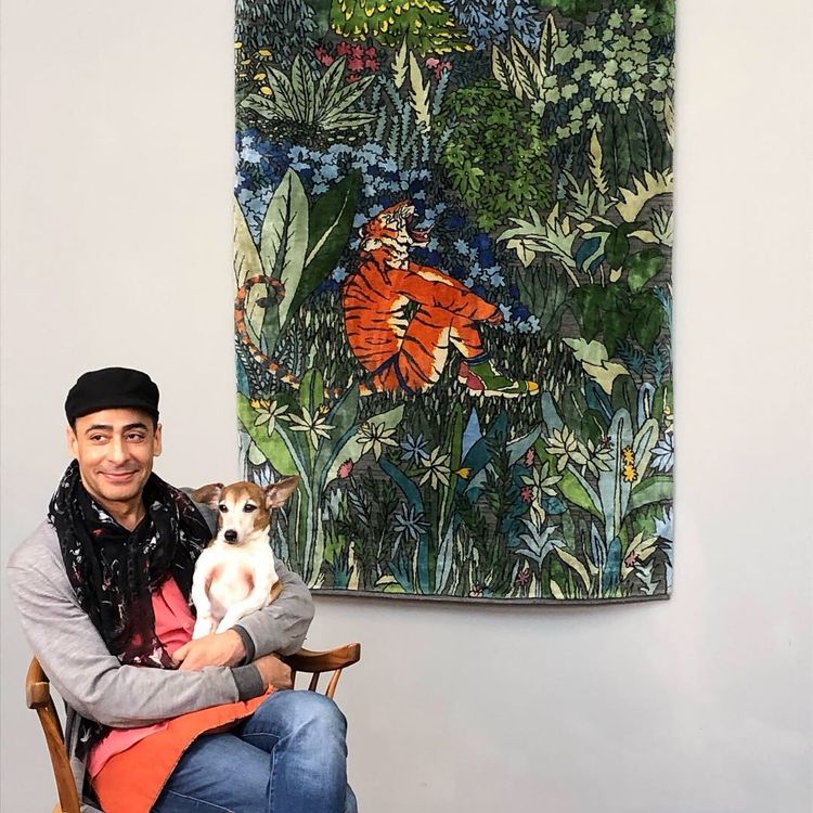 Hear them roar—tiger rugs by Anish Kapoor and Raqib Shaw fly out the door