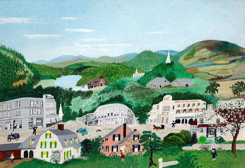 Grandma moses paintings store