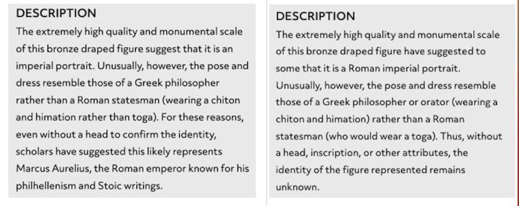 Bronze Roman statue, believed to have been looted from Turkey, seized ...