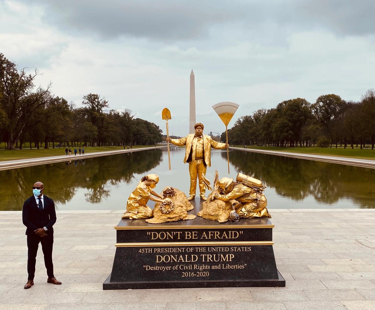 Living monuments of Trump’s failures arrive in Washington ahead of the ...