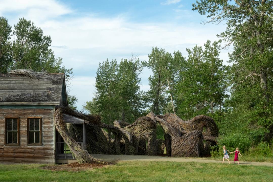 Sculptor Patrick Dougherty on his illusionary stickwork - Chain Rumors