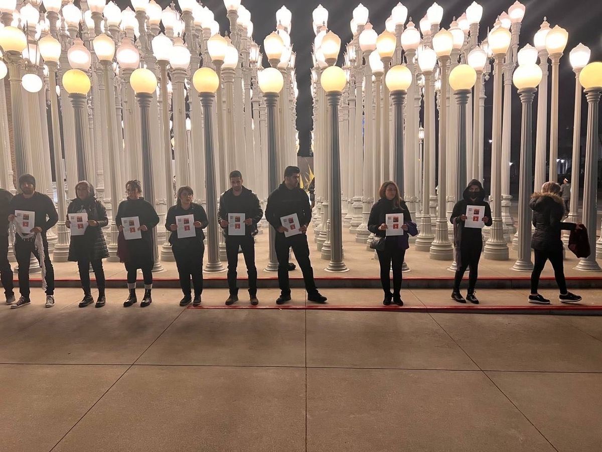 Mass protest against Iran's human rights abuses staged at Los Angeles ...