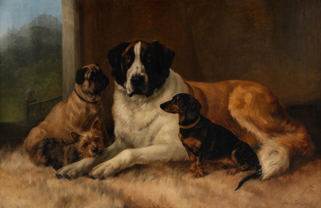 Who let the lots out? A pack of 19th-century dog paintings is coming to ...