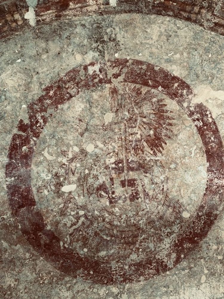 Archaeologists discover mural of Aztec god of alcohol in Mexican convent