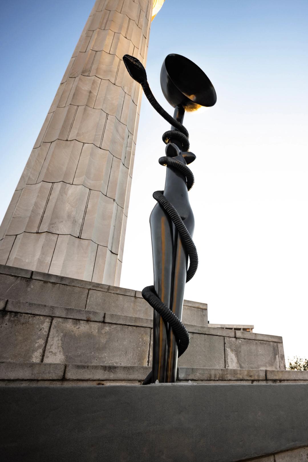 Simone Leigh statue of African deity installed at former site of ...