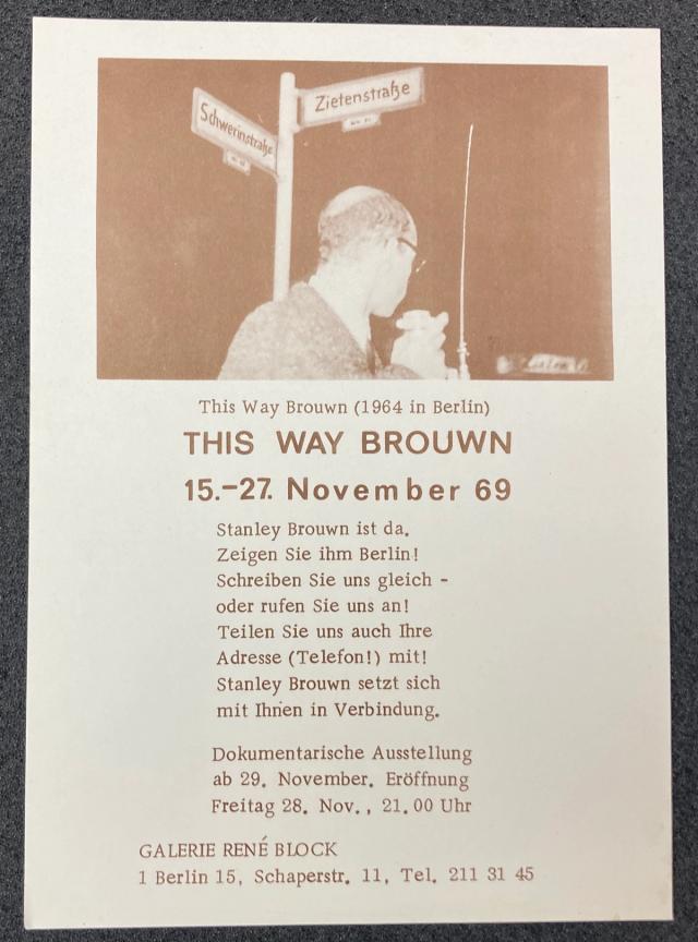 Fluxus artist Stanley Brouwn's conceptual work explored in Chicago and ...