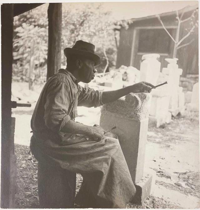 Modernist sculptor William Edmondson's journey from carving headstones ...