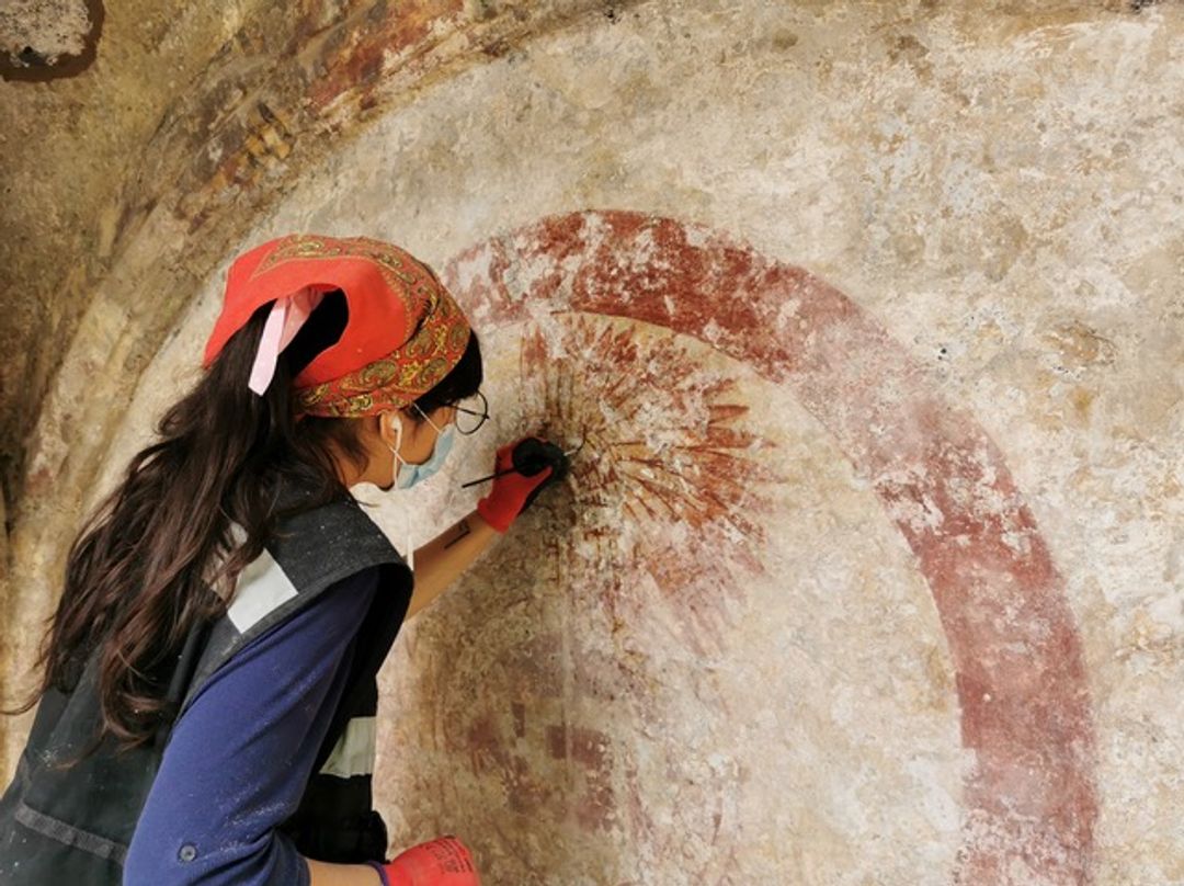 Archaeologists discover mural of Aztec god of alcohol in Mexican convent