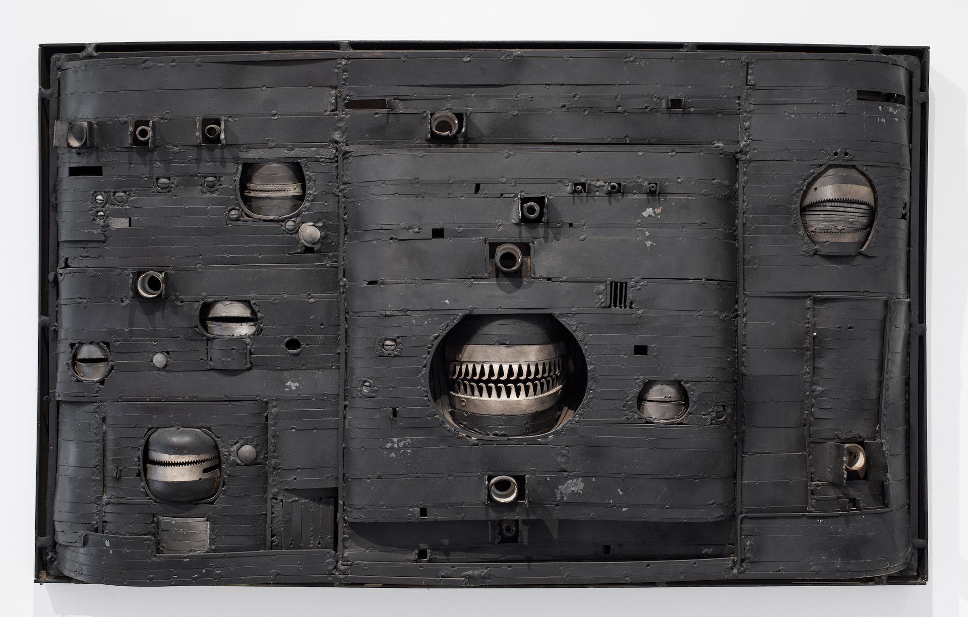 Lee Bontecou—artist known for haunting, ominous wall sculptures made ...