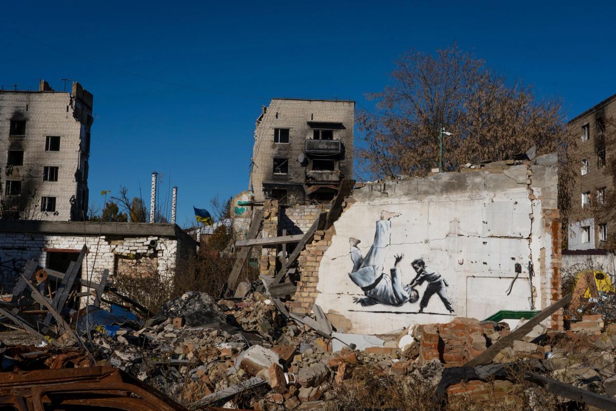 Banksy in Ukraine: seven new works appear in war-torn sites