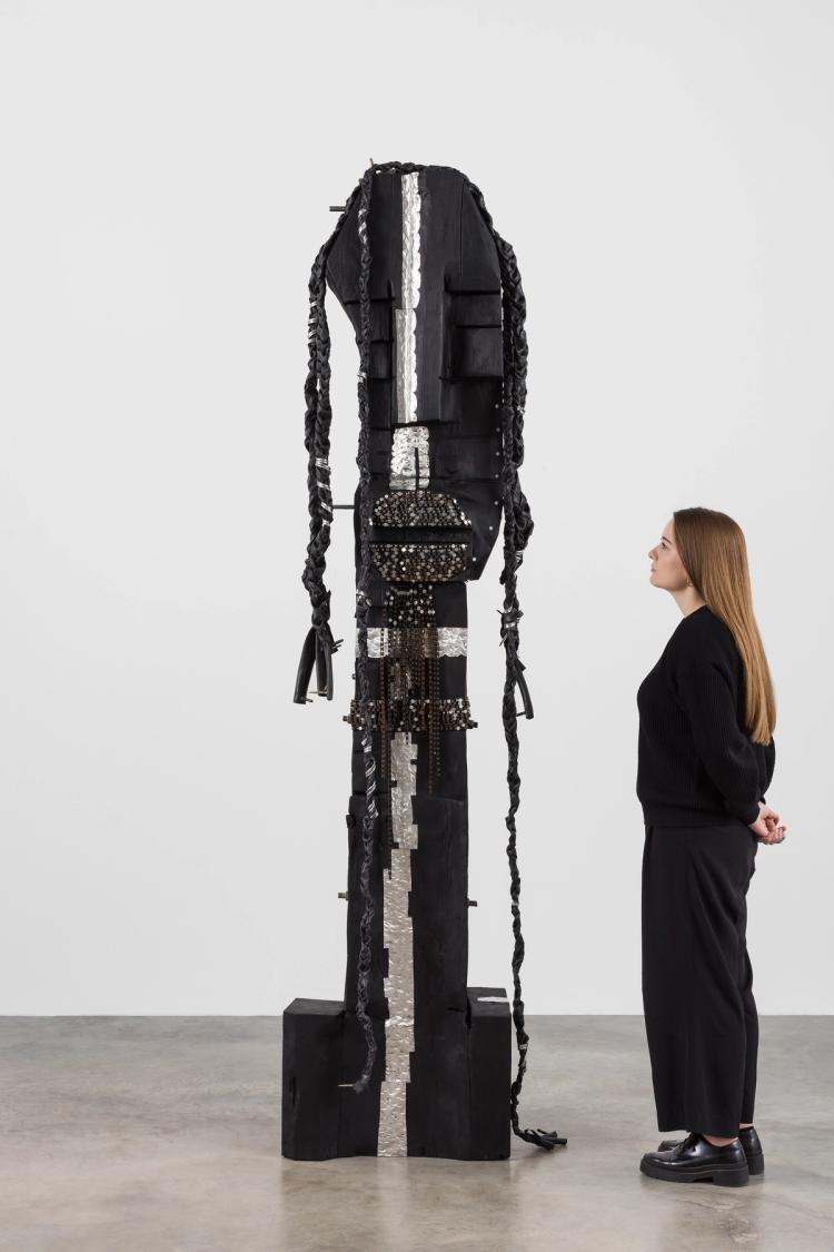 Leilah Babirye's blowtorched trash sculptures of queer Ugandan royalty come to London