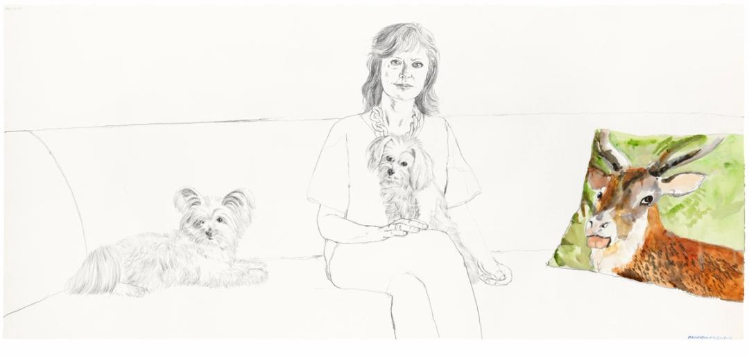 Artist David Remfry paw-trays Susan Sarandon and Alan Cumming with ...