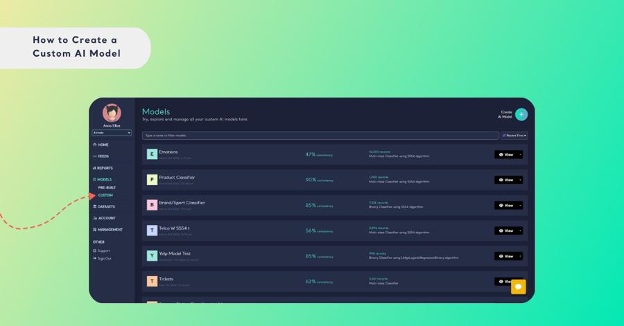 Create a Custom AI Model - Kimola Support