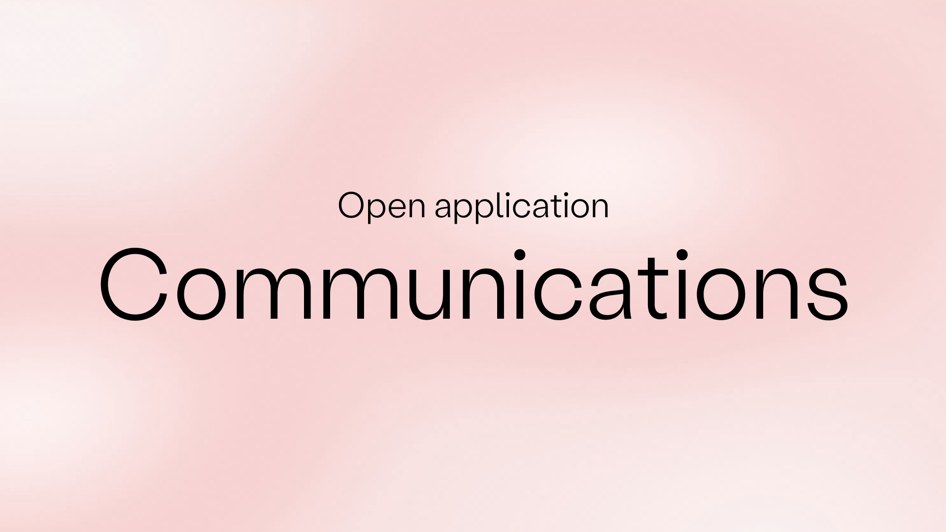 Bou – Open Application: Communications & PR