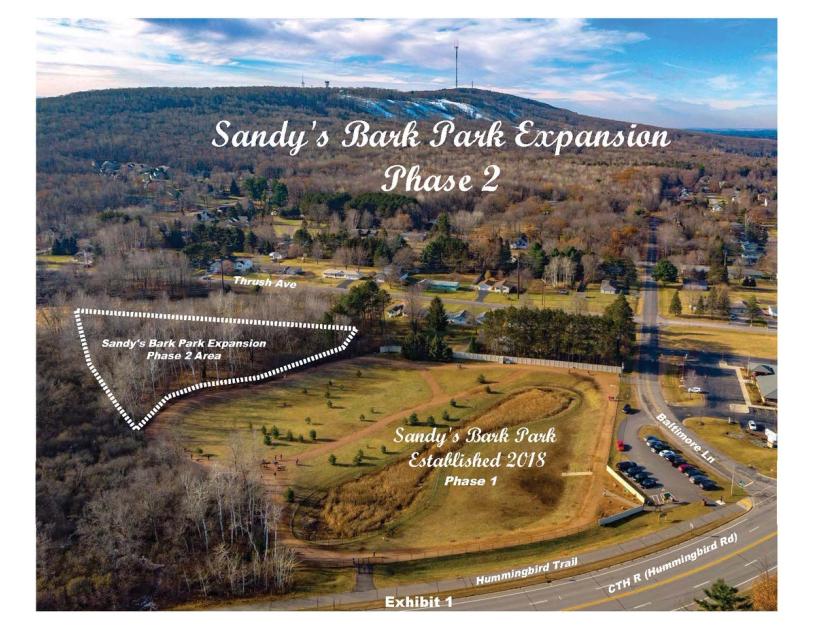 Sandy’s Bark Park in Wausau, WI