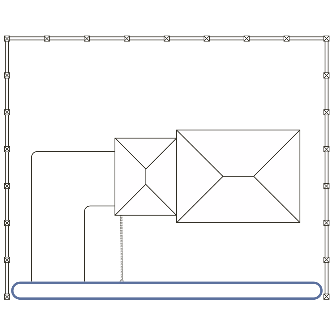 Double Loop Layout with an Existing Fence- Maximized Yard Space
