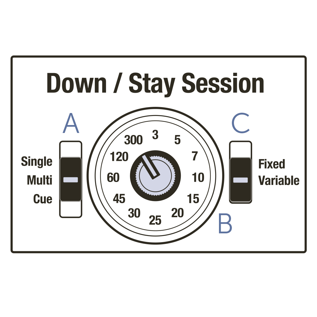 Teach & Treat - Control Panel and Down/Stay Session Settings