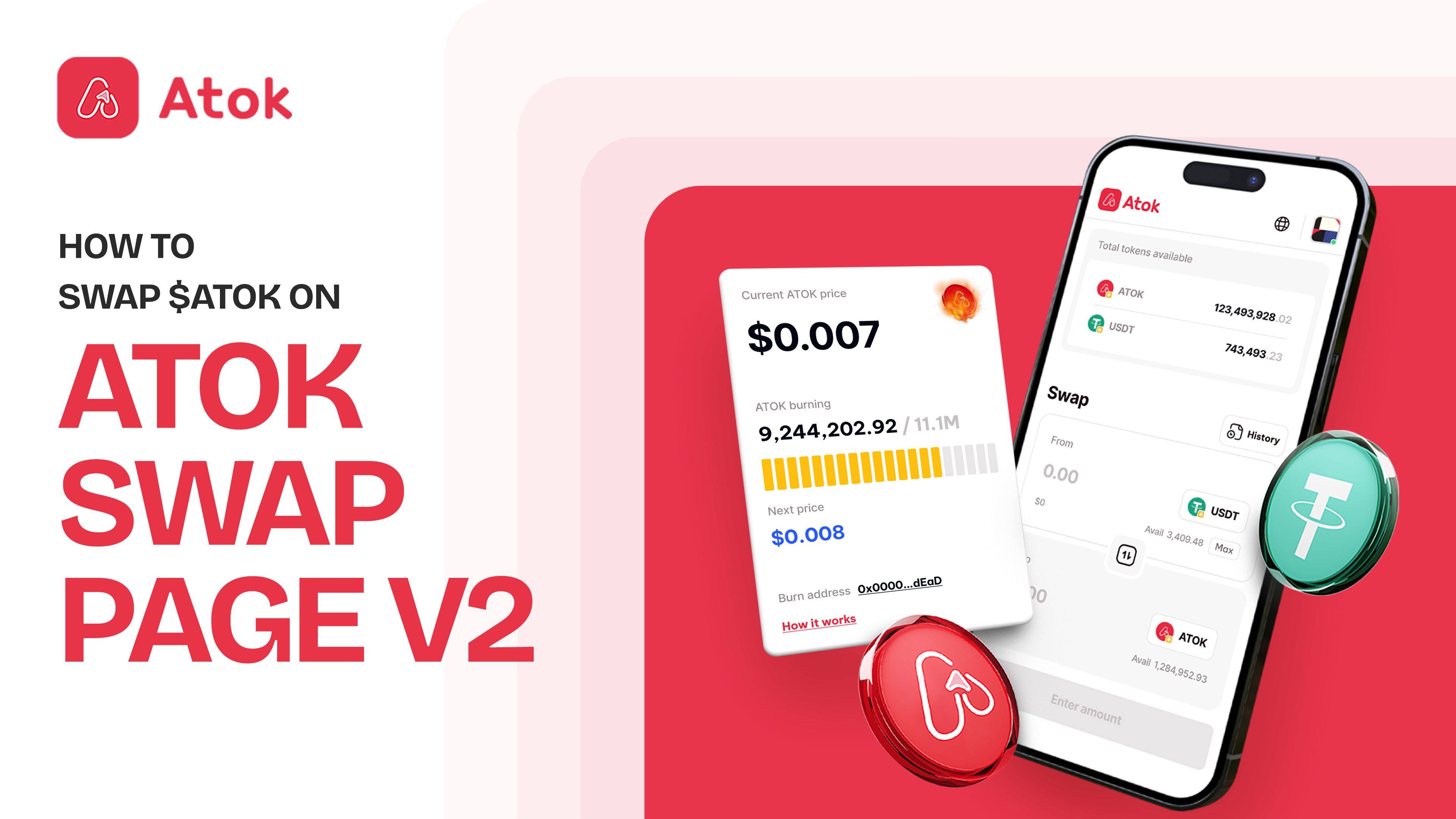 How to Swap $ATOK on the New Atok Swap Page | Atok