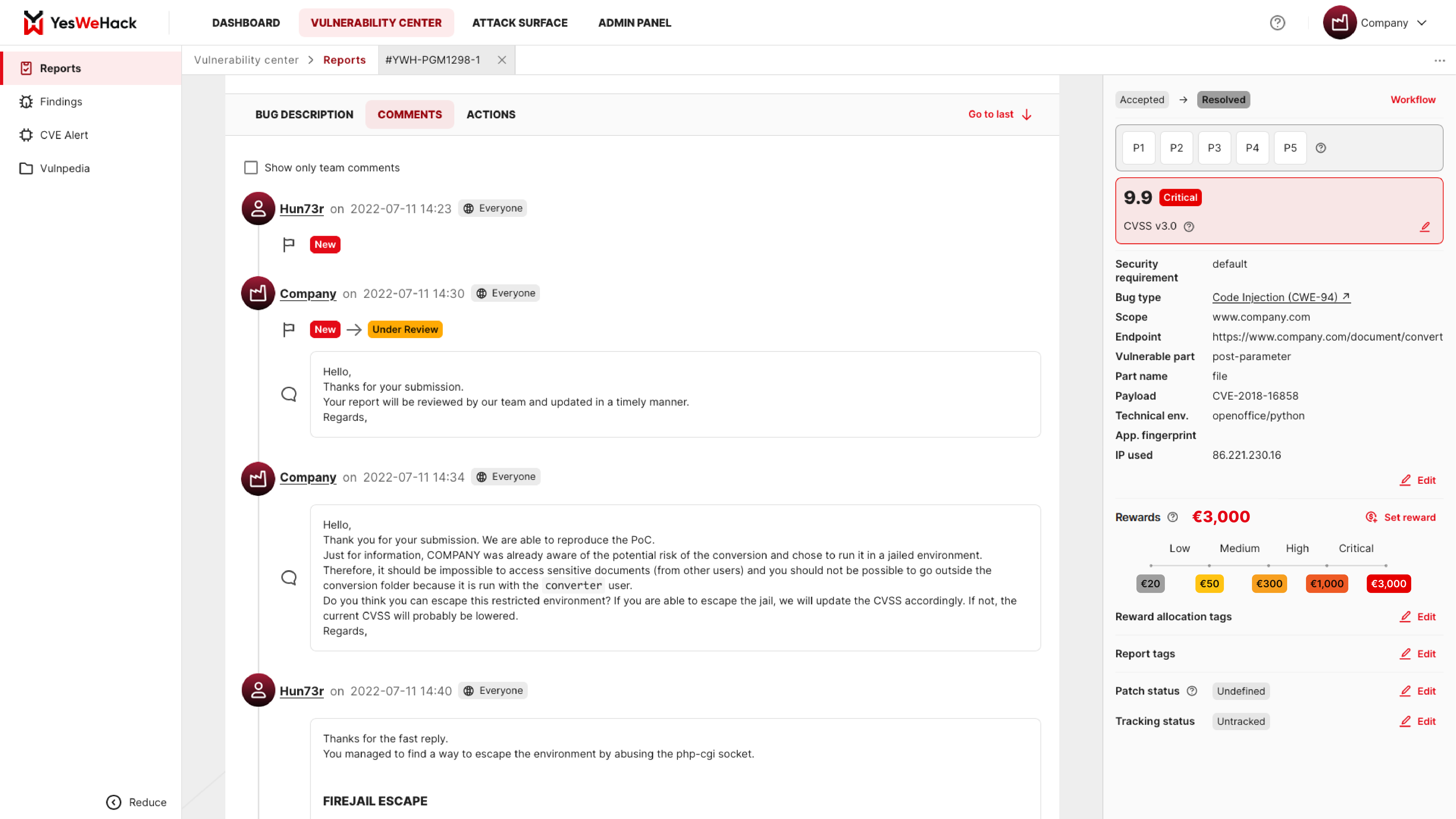 YesWeHack unveils workflow-friendly revamp of user interface
