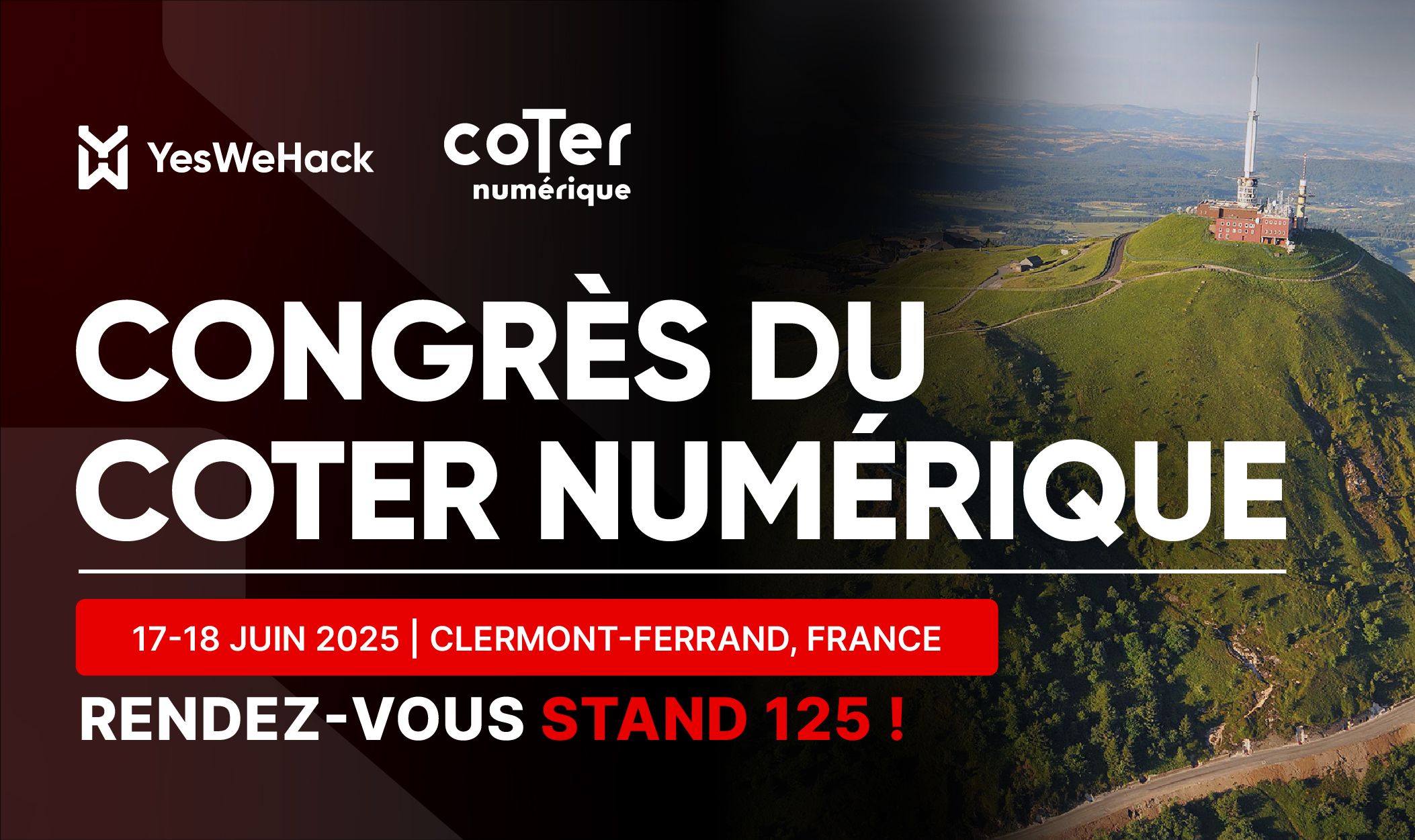 YesWeHack au Congrès du CoTer Numérique 2025 à Clermont-Ferrand - YesWeHack