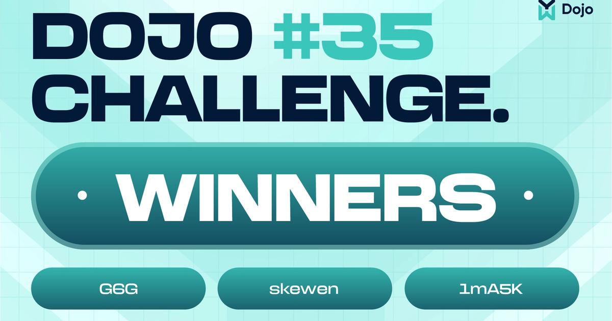 Dojo CTF hacking challenge #35 winners!