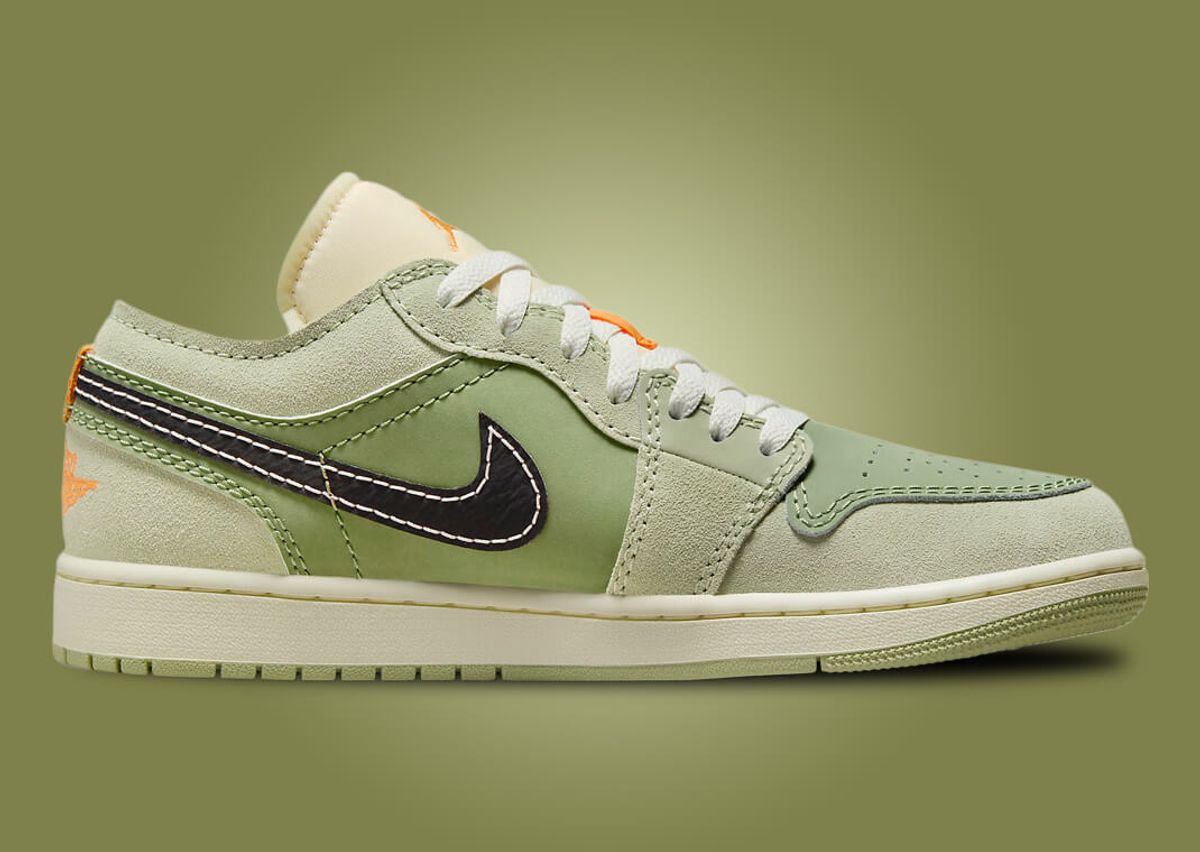The Air Jordan 1 Low SE Craft Gets Draped in Sky J Light Olive
