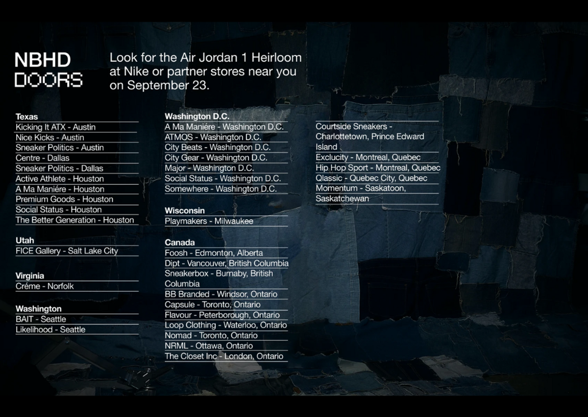 Jordan NBHD Store Guide