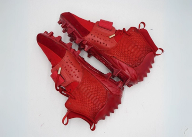 Fred Warner Sports Custom Nike Air Yeezy 2 Red October-Inspired Cleats