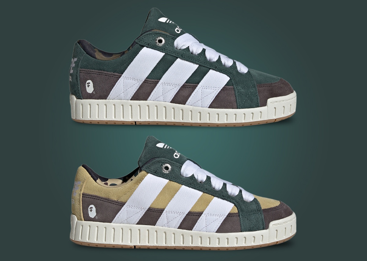The BAPE x adidas NRTN Pack Releases April 2024
