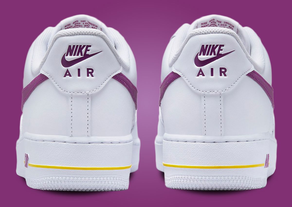 Nike Channels Lakers Vibes With This Air Force 1 Low EMB
