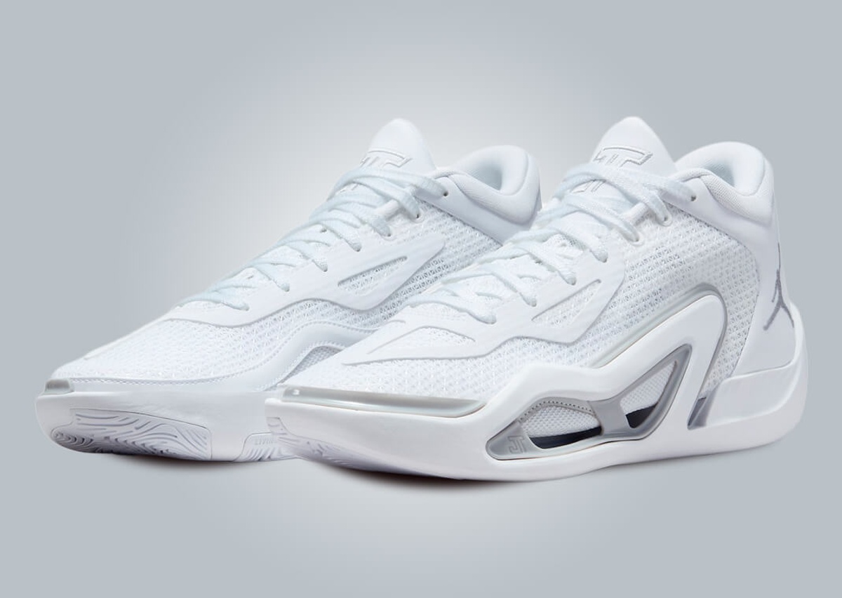 The Jordan Tatum 1 TB White Grey Fog Releases This Fall