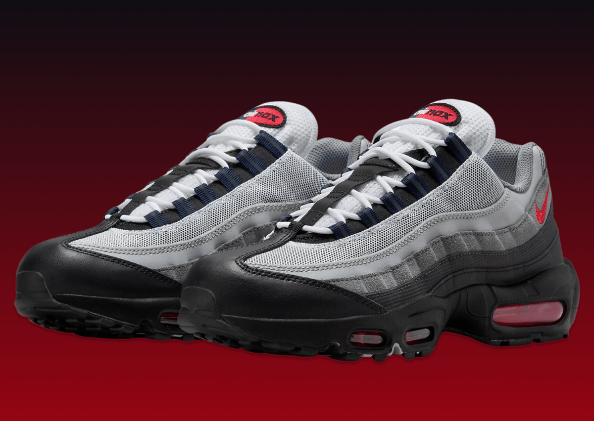 Official Look At The Nike Air Max 95 Black Track Red Anthracite