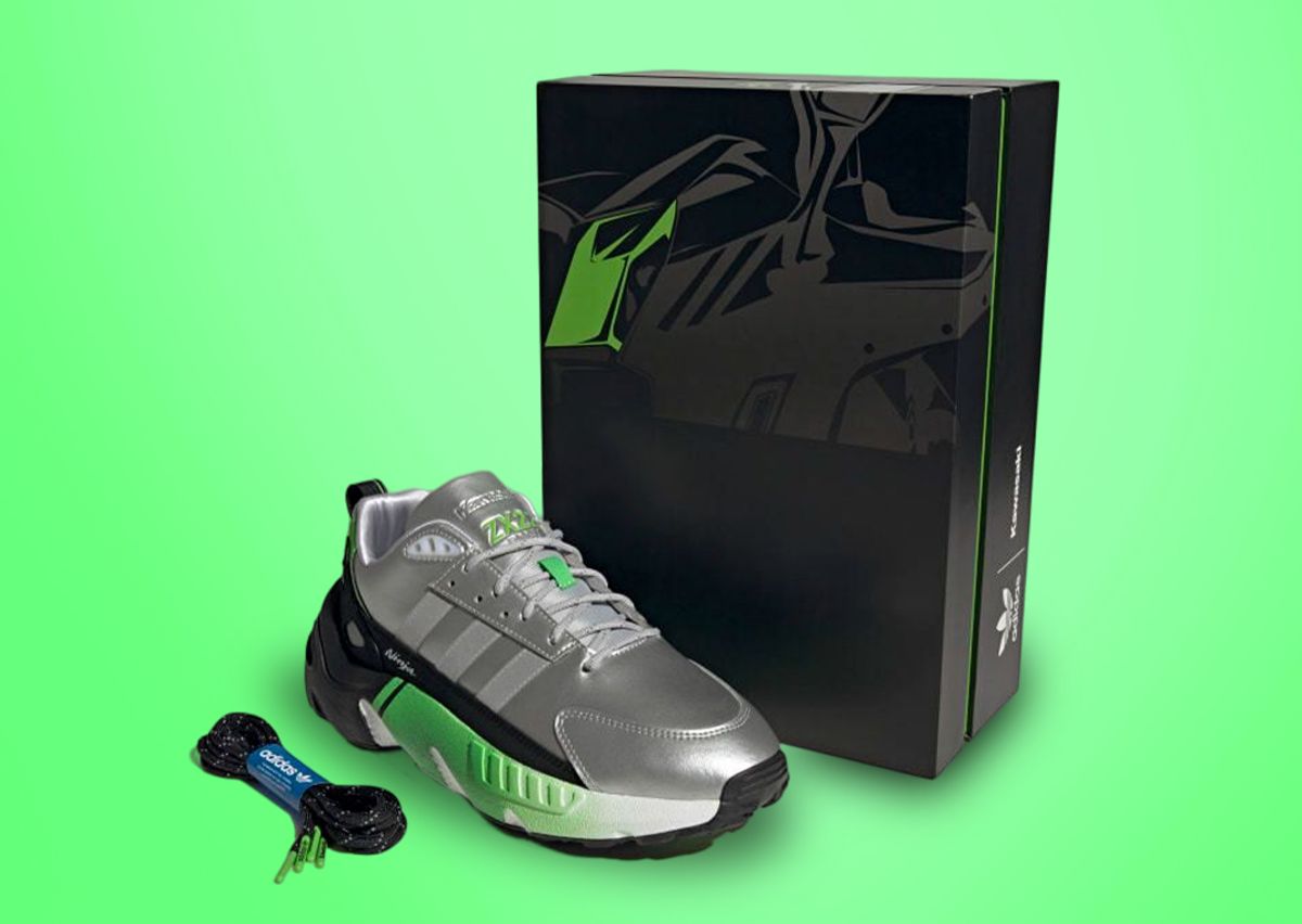Kawasaki And adidas Turn Up The Revs With The ZX22 Silver Metallic